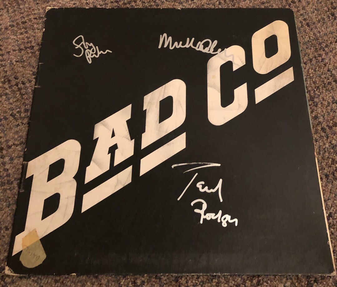 BAD COMPANY Autographed #1 RECORD Vinyl - Etsy