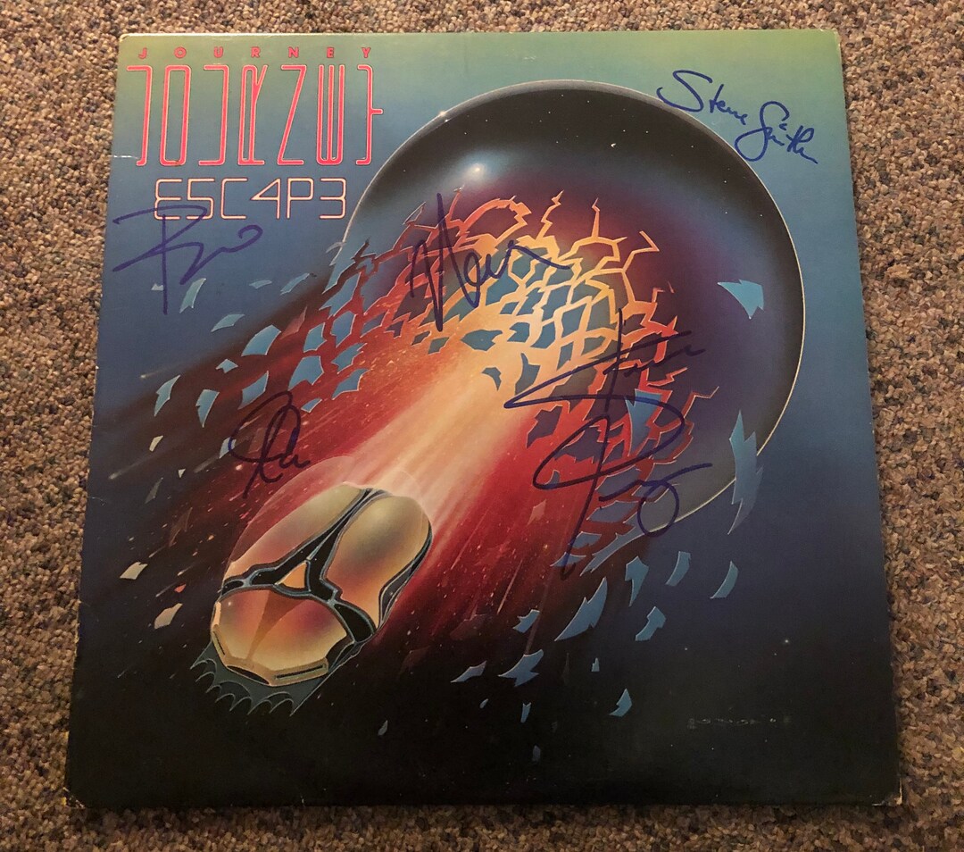 JOURNEY W/ Steve Perry Autographed SIGNED #1 Record Vinyl - Etsy