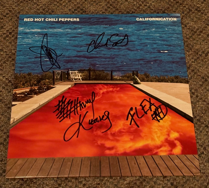 RED HOT Chili PEPPERS Autographed Signed 1 Record Vinyl - Etsy