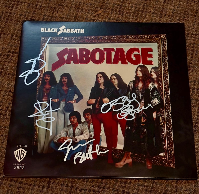 BLACK SABBATH Ozzy Osbourne Autographed SIGNED #1 Record Vinyl - Etsy