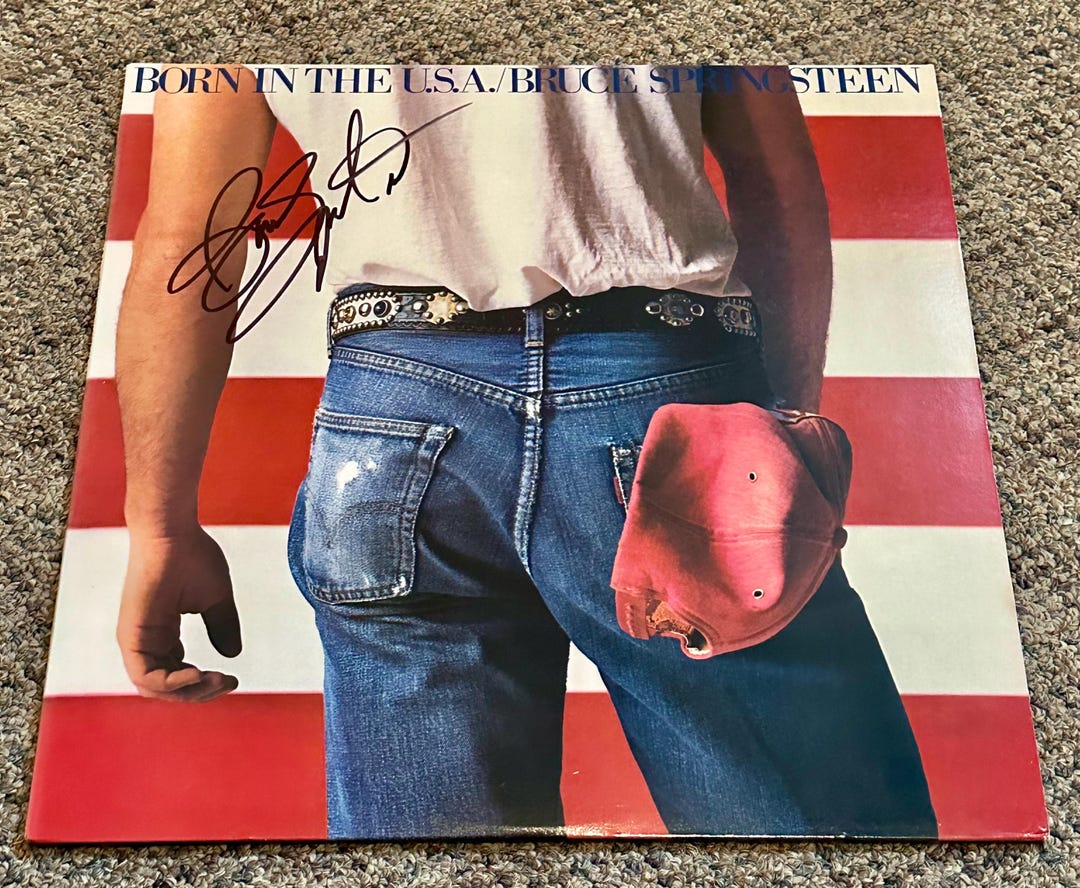 BRUCE SPRINGSTEEN Autographed Signed USA Record Vinyl - Etsy