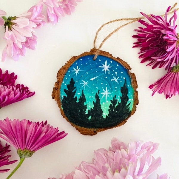 Hand Painted Forest - Etsy