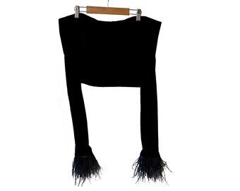 Feather Velvet Top - Etsy