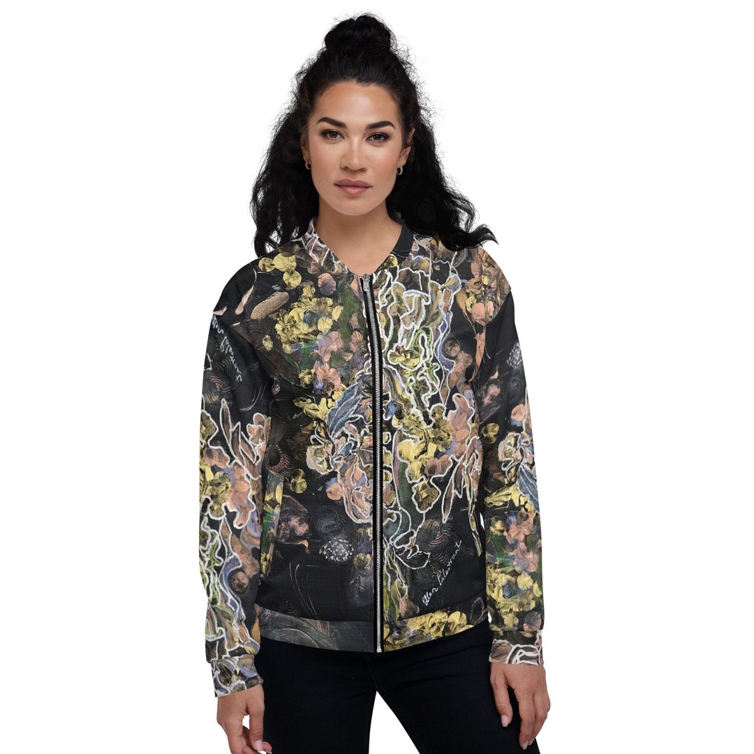 Unisex Bomber Jacket, Fashion Jacket, Art Inspired Jacket, Spring ...