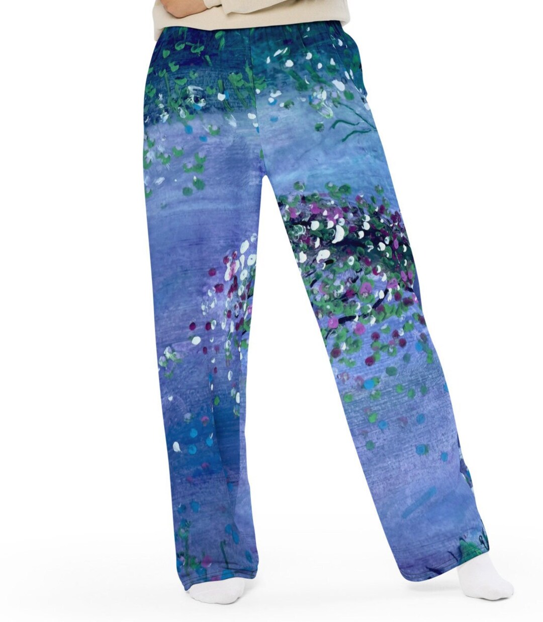 Abstract Art Inspired Wide Legged Pants Fluorescence - Etsy