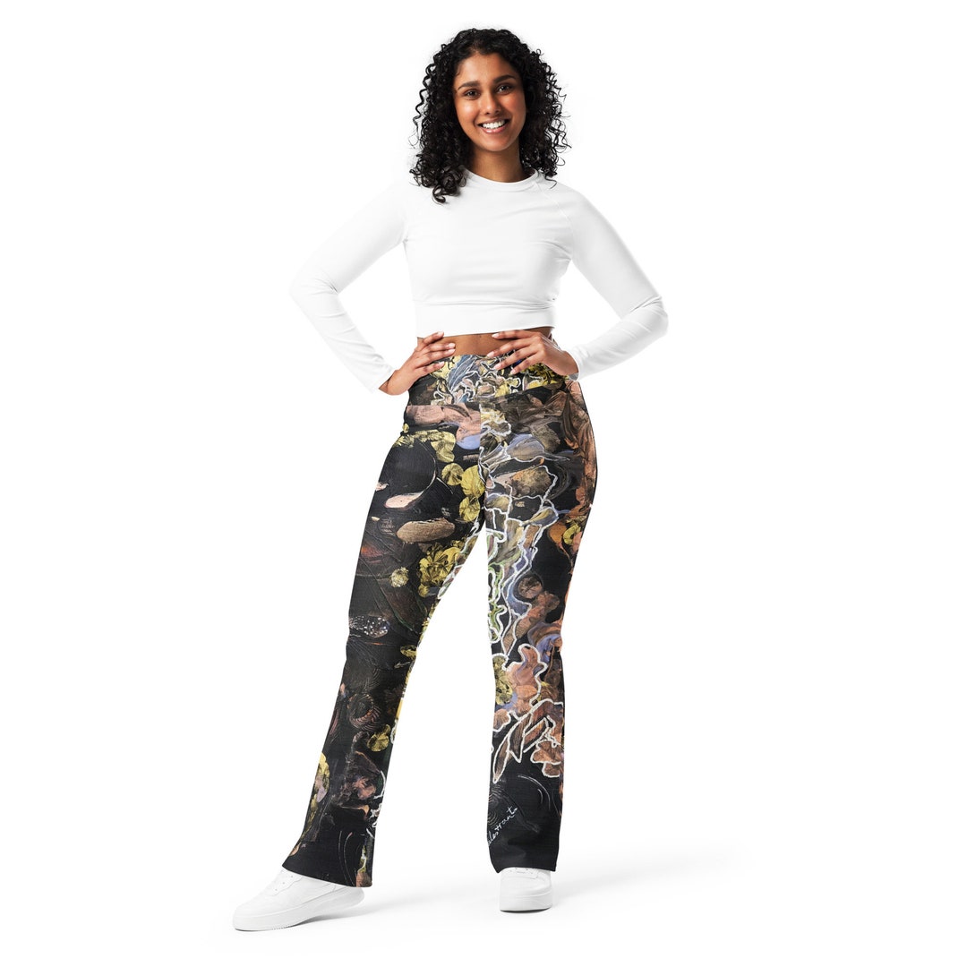 Women's Leggings, Flared Leg Bottoms, Trendy, Fashionable, High-waist ...