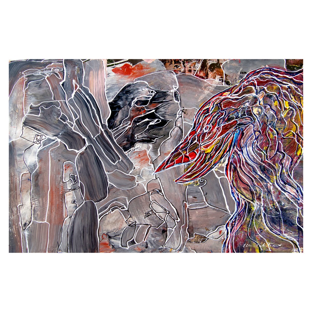 Original Abstract Acrylic Painting, Wall Decor, Office Decor, They ...