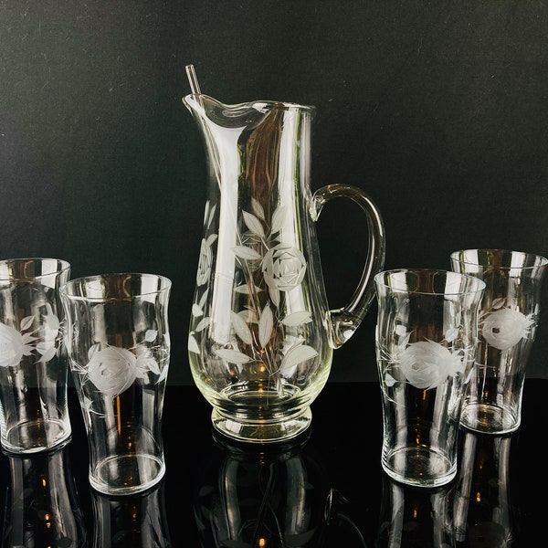 Lemonade Pitcher Set - Etsy