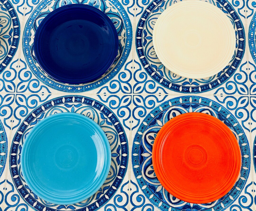 Vintage Original Fiesta Bread / Dessert Plates, Set of 4 - Etsy