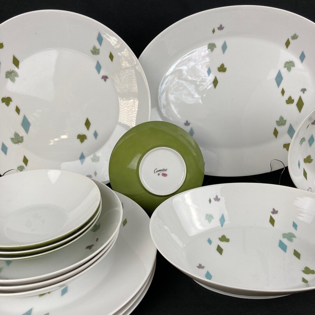 MCM Dinnerware Collection, 4 Place Settings With Serving Pieces, CIRCA ...