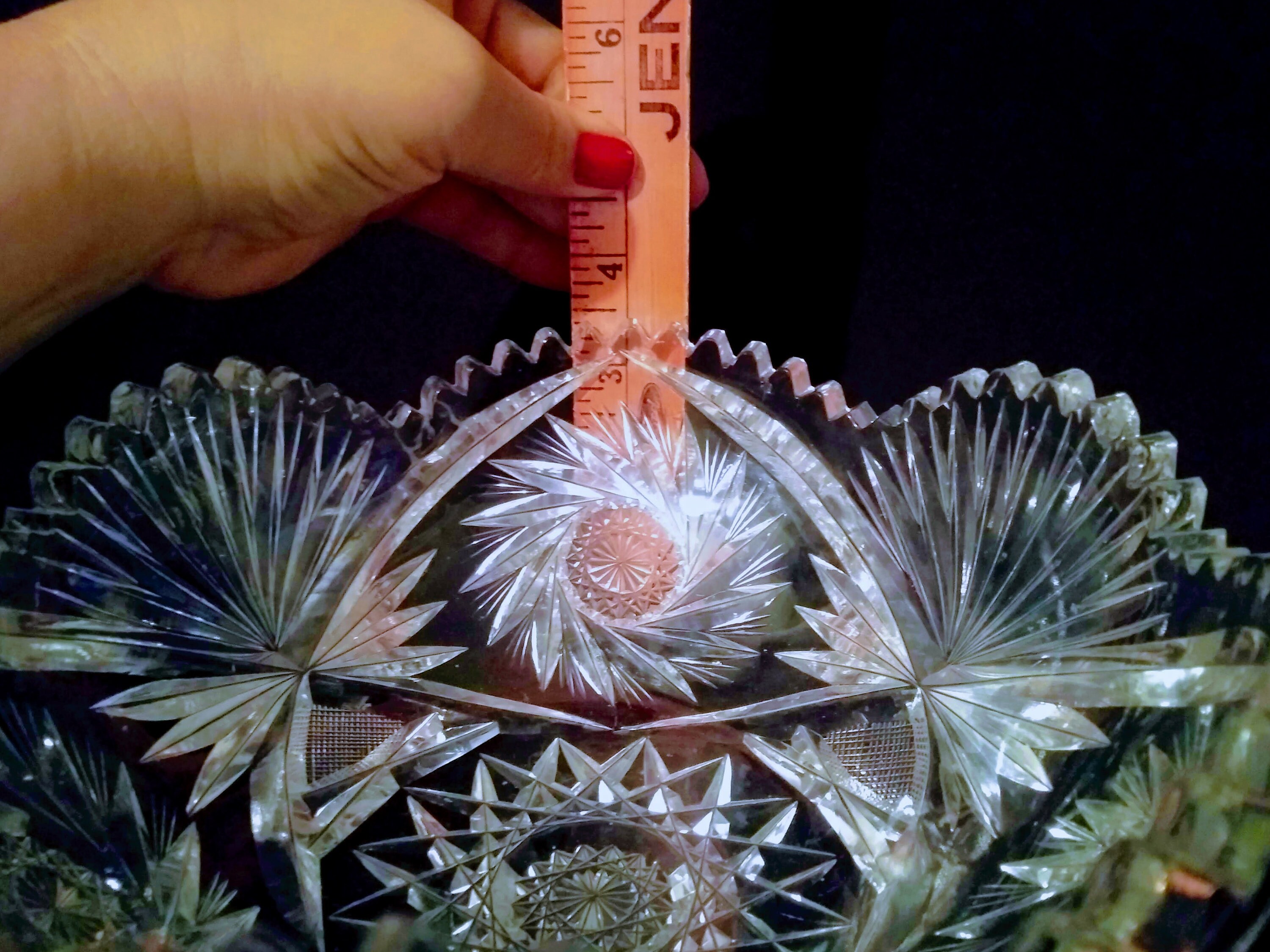 Abp Super Glass Era Exquisite Cut Crystal Bowl Etsy