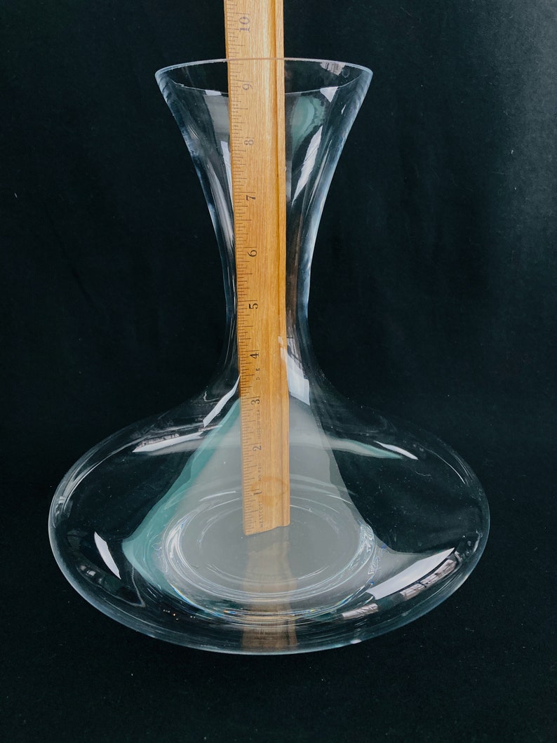 XXL Fine Crystal Decanter and 4 Large Stemless Wine Glasses/ - Etsy
