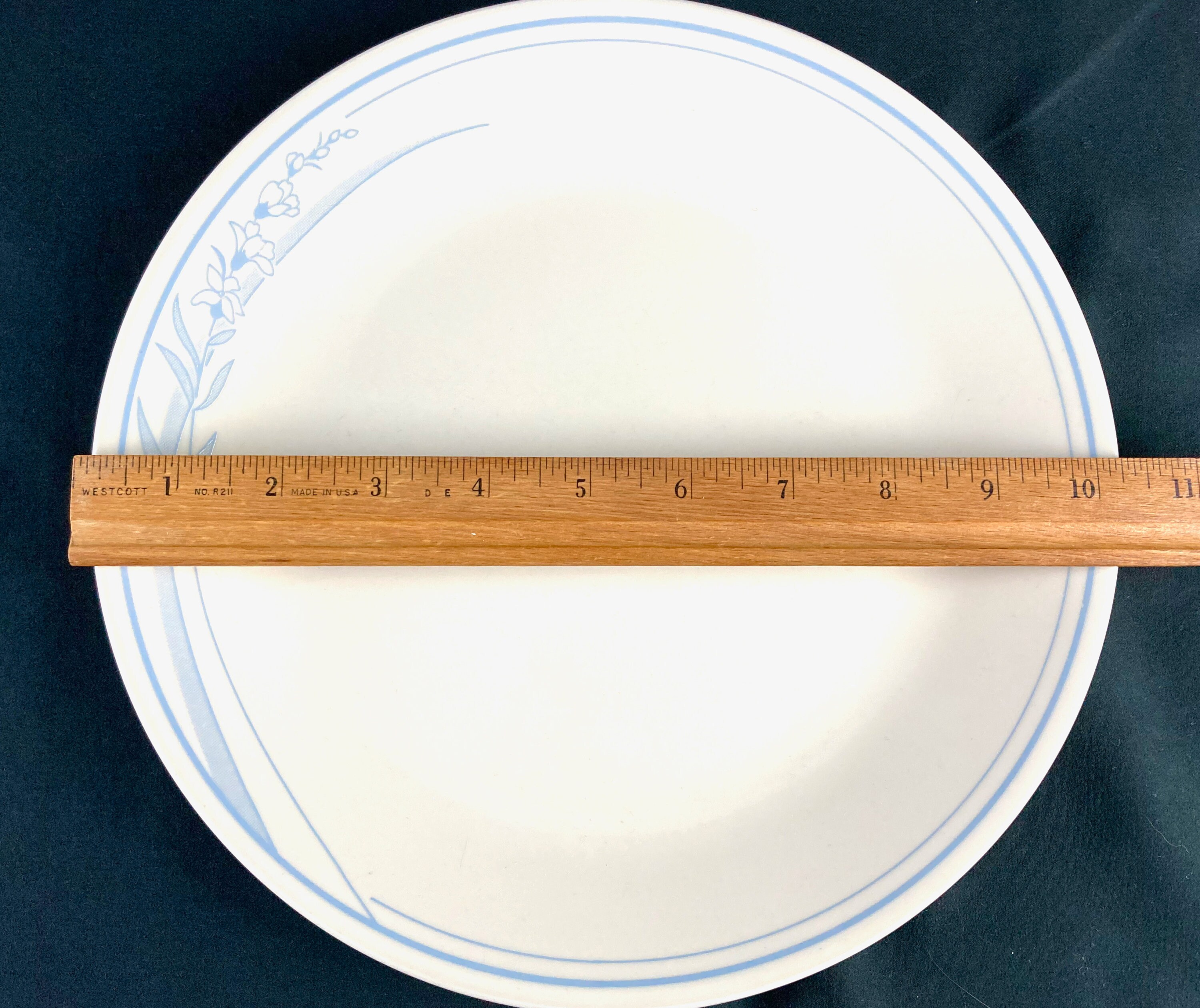 Corelle blue Lily 6 Dinner Plates and 6 Bread - Etsy