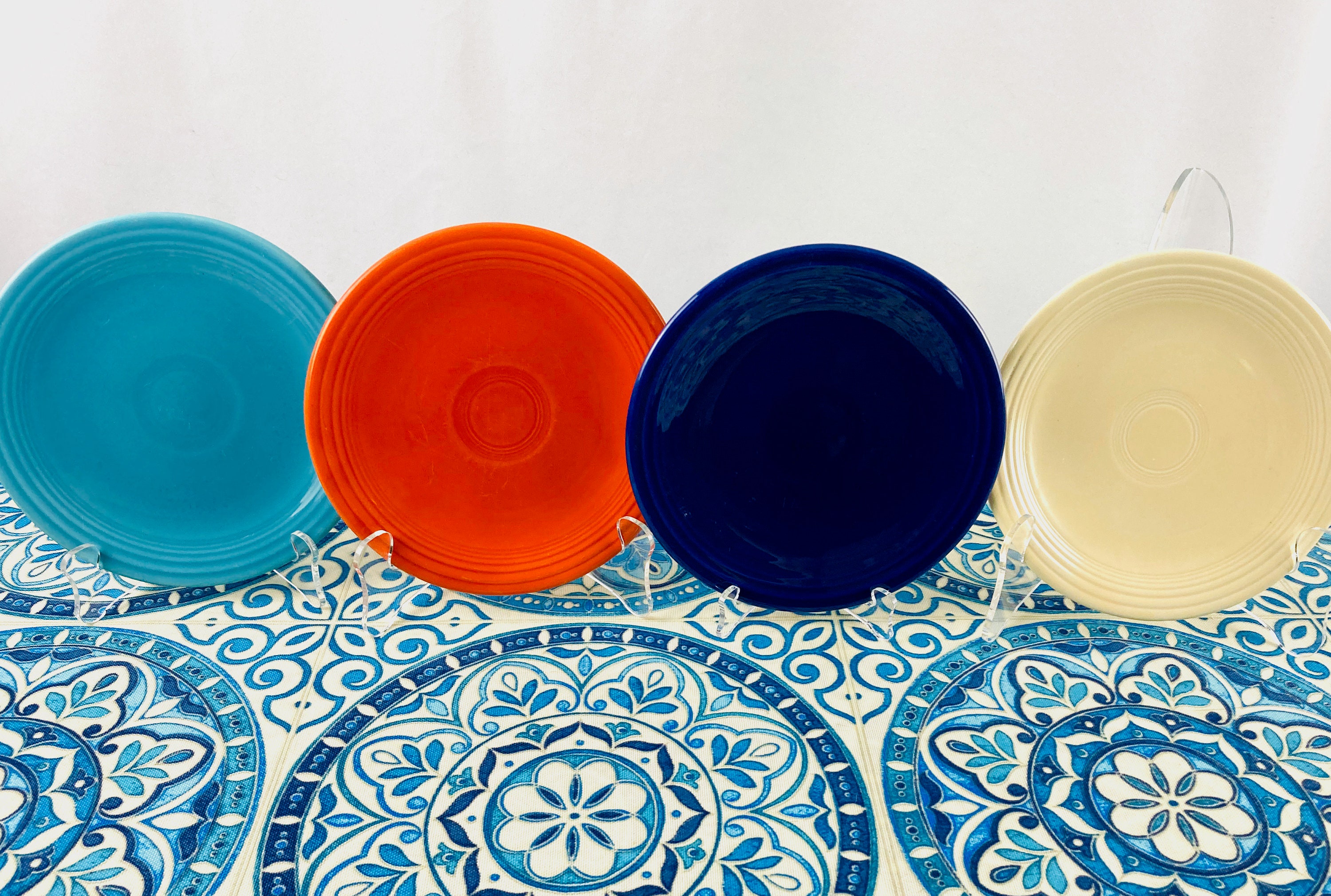 Vintage Original Fiesta Bread / Dessert Plates, Set of 4 - Etsy