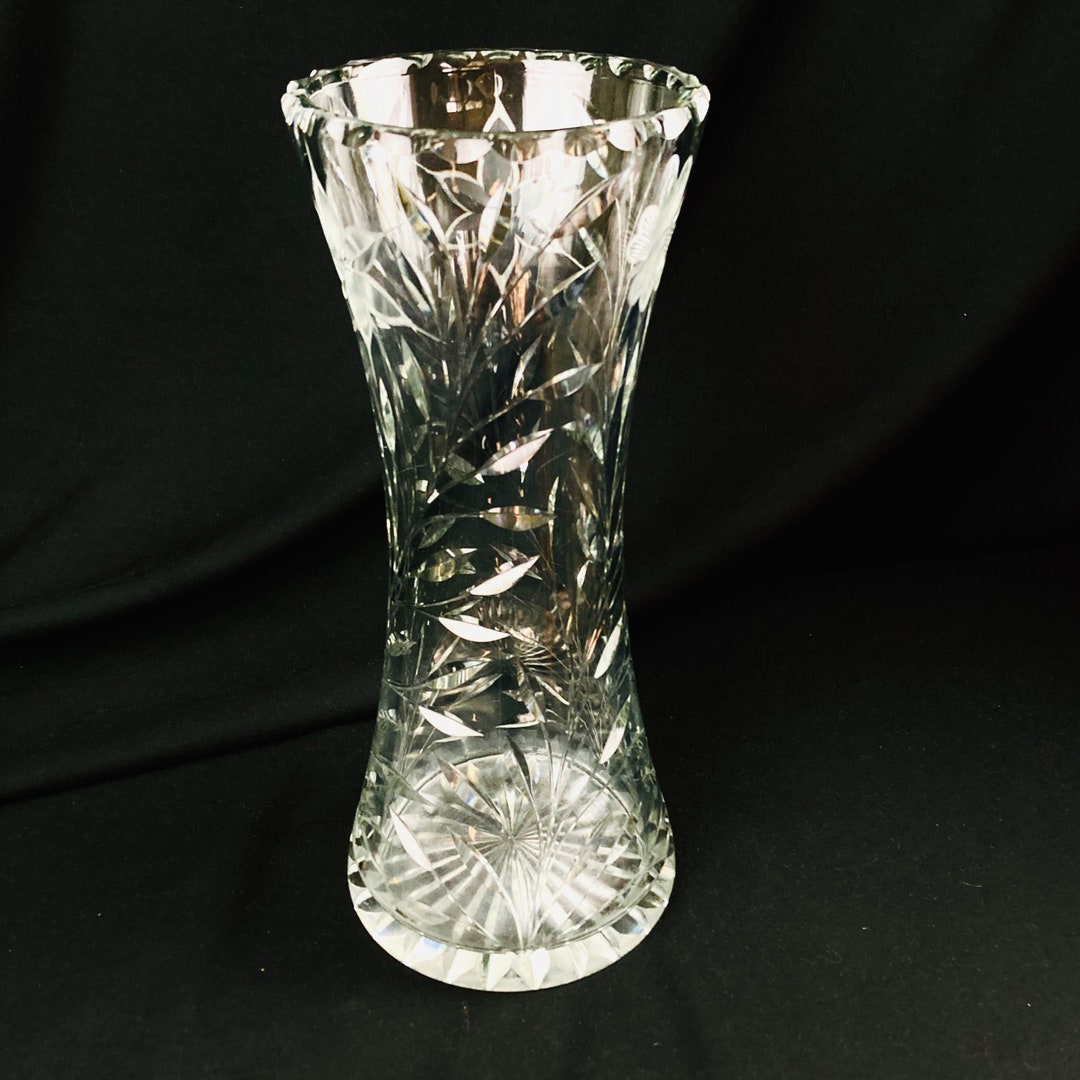 Exquisite Antique Cut Crystal Tall Floral Vase, CIRCA 1916 - Etsy