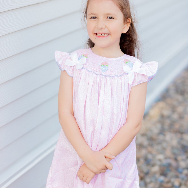 Smocked Girls Dress - Etsy