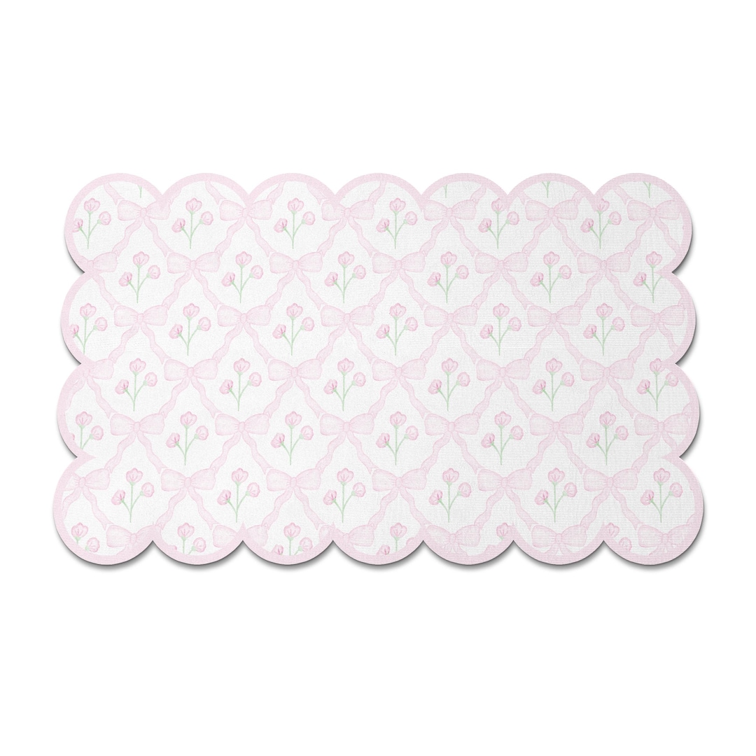 Preppy Mat, Nursery Mat, Area Mat, Grandmillennial Mat, Nursery Girls ...