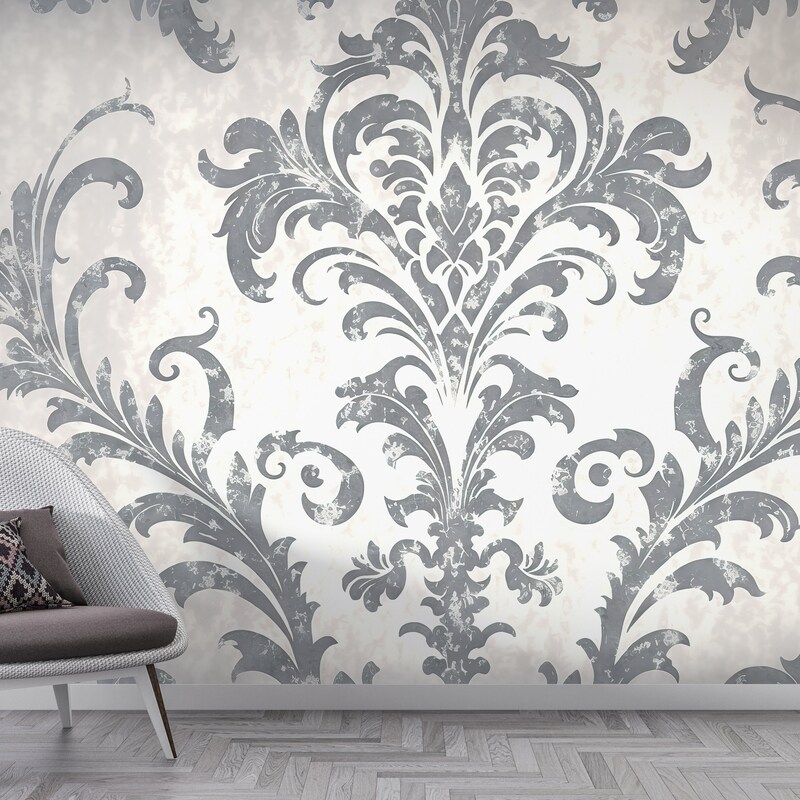 Damask Wall Decal - Etsy