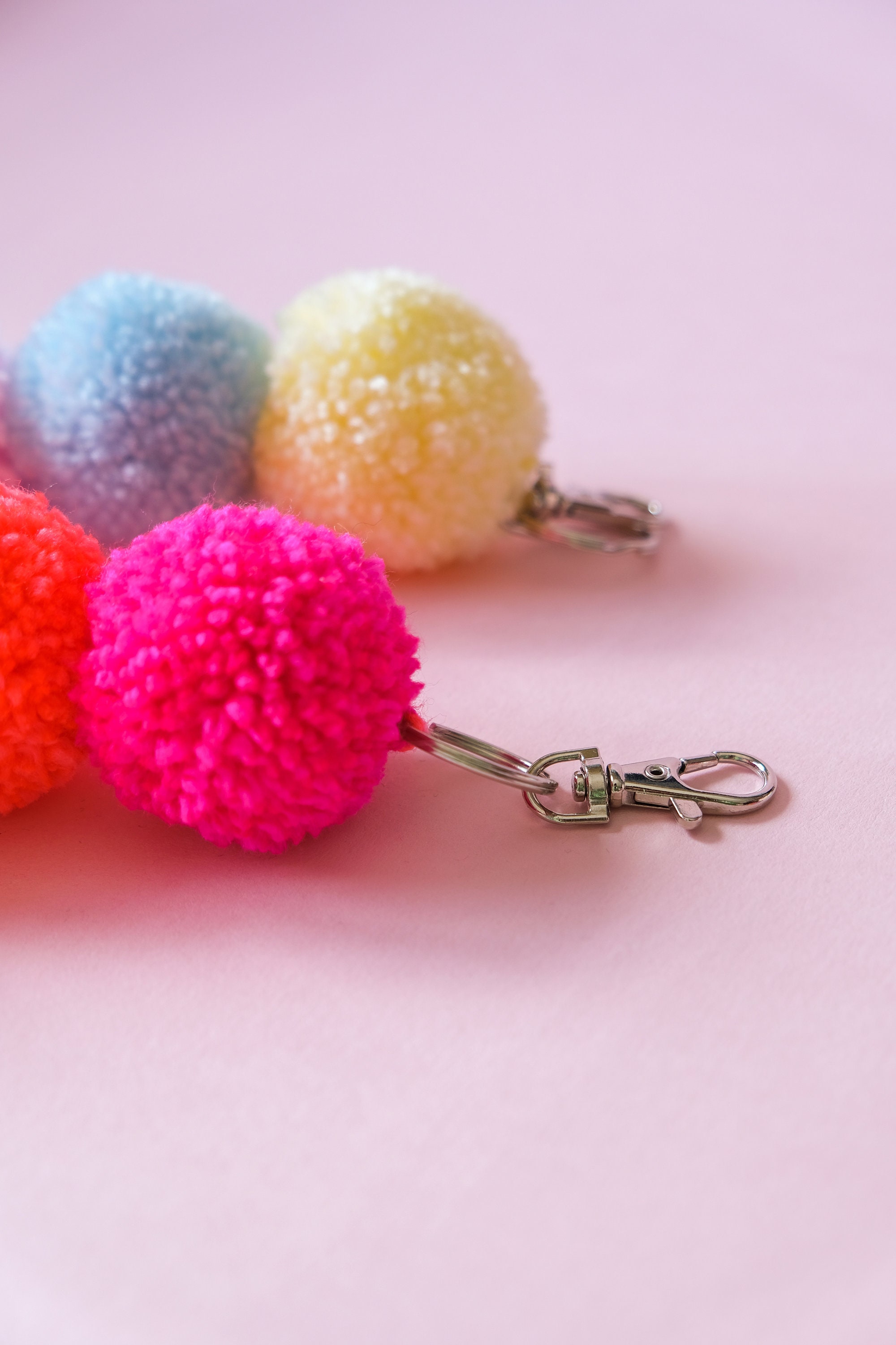 Pom Pom Quaste Schlüsselanhänger Taschenanhänger Pom Pom Accessoire ...