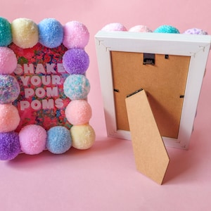Pom Pom Ball Photo Frame | Picture Frame | Wool | Home Decoration ...