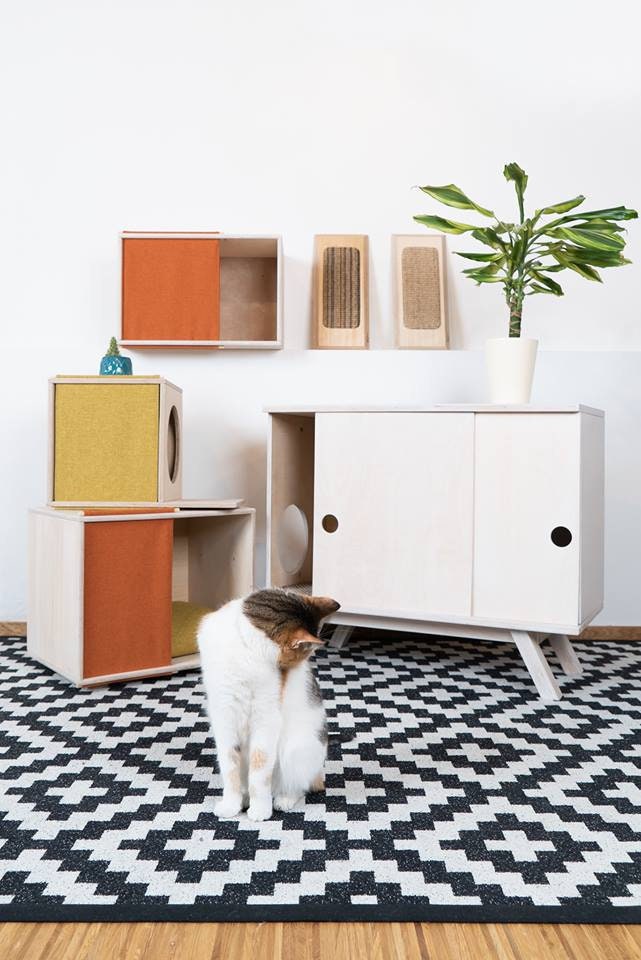 Wall Mounted Cat Perch, Modern Cat Condo, Cat Wall Bed, Cat Shelf Bed ...