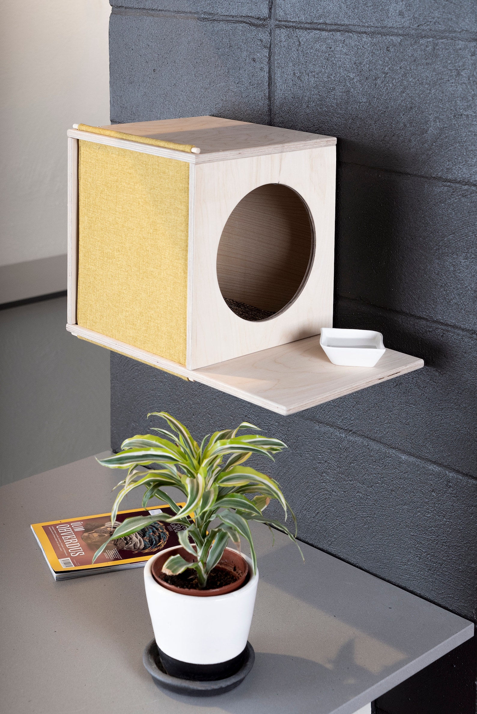 Wall Mounted Cat Perch, Modern Cat Condo, Cat Wall Bed, Cat Shelf Bed ...