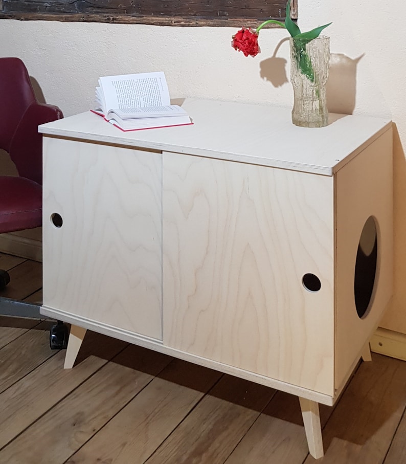 Sliding Door Cat Litter Box Cover L Cat Litter Box - Etsy