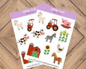 Farm Stickers - Etsy