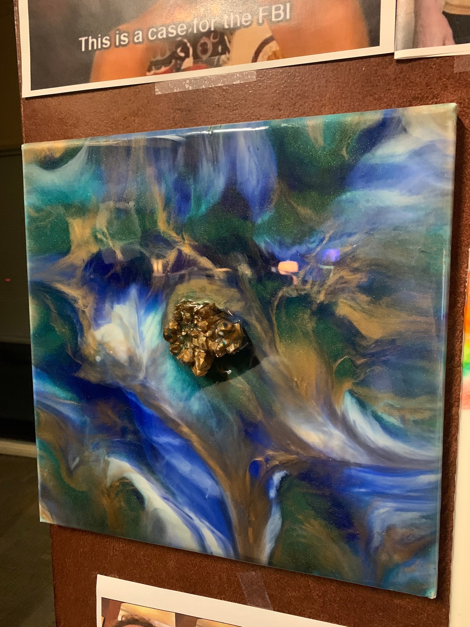 Original Lady Resin Art Piece With Resin Crystal - Etsy