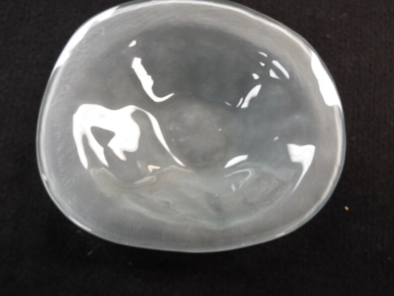 Frosted Art Glass Bowl Made By Annieglass Santa Cruz Etsy
