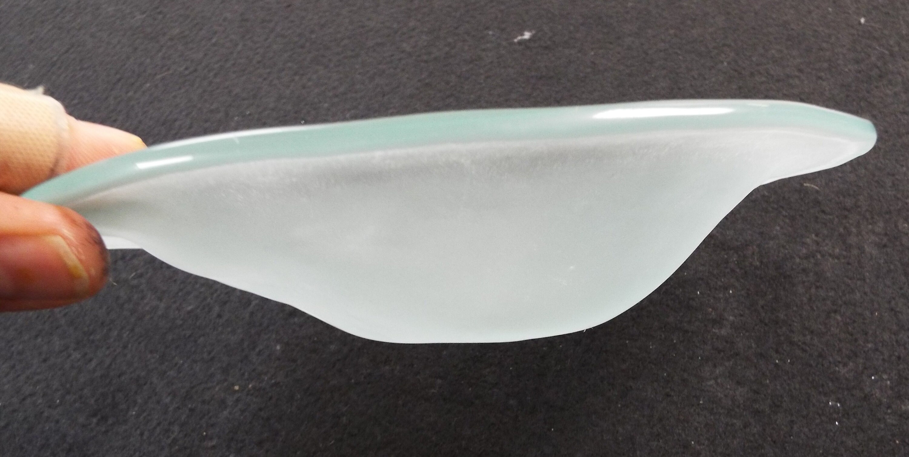 Frosted Art Glass Bowl Made By Annieglass Santa Cruz Etsy