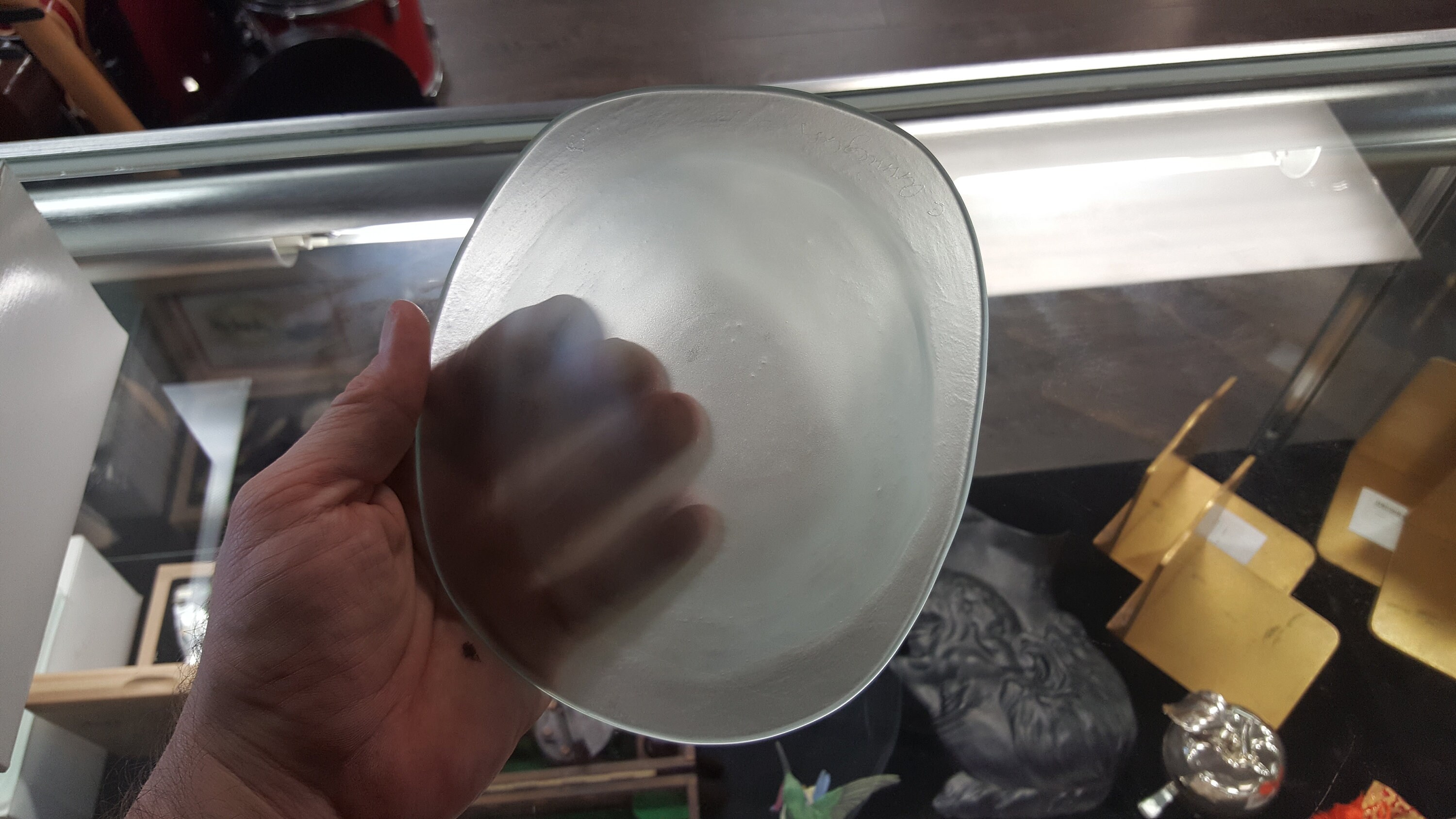 Frosted Art Glass Bowl Made By Annieglass Santa Cruz Etsy
