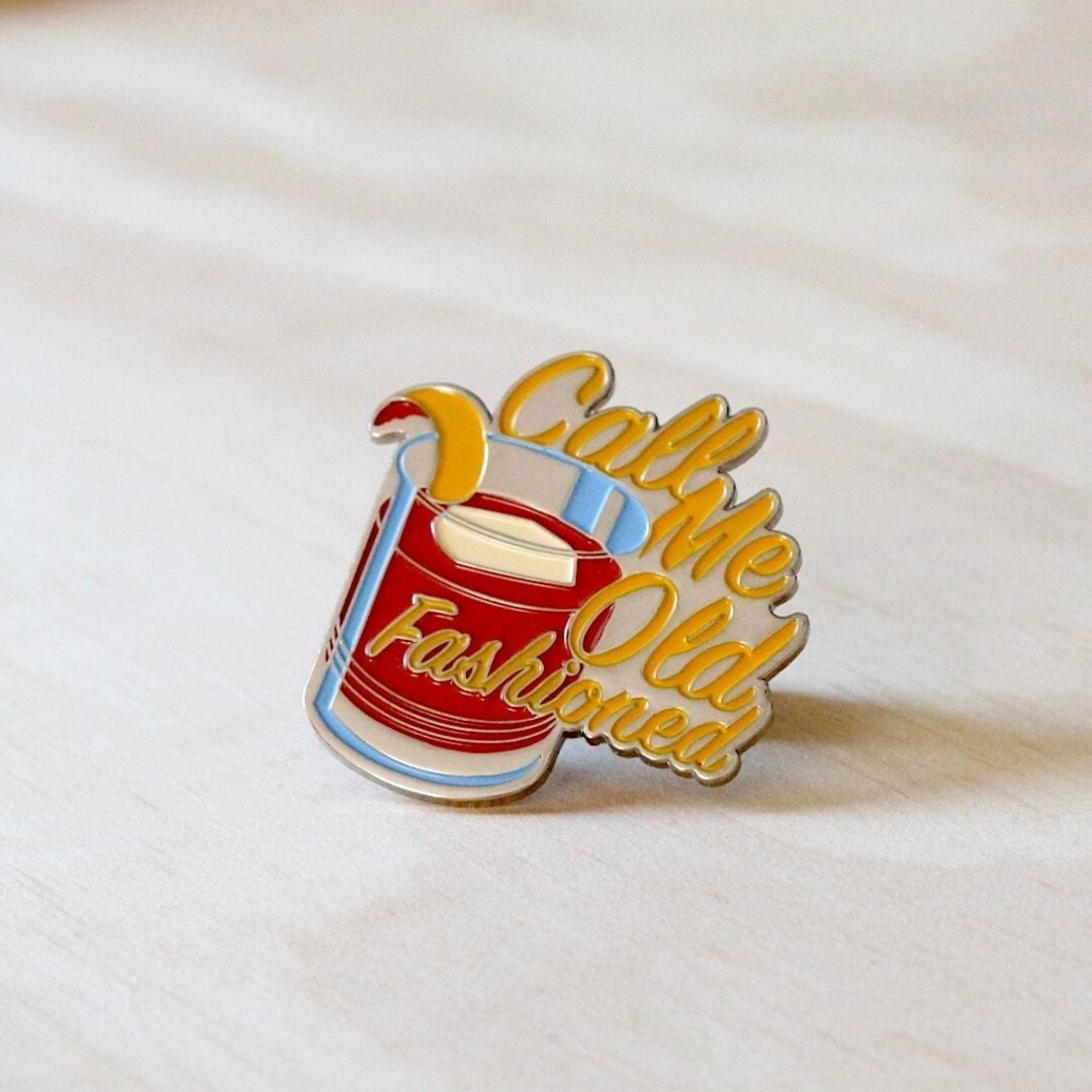 Call Me Old Fashioned Cocktail Pin | Soft Enamel Label Pin - Etsy