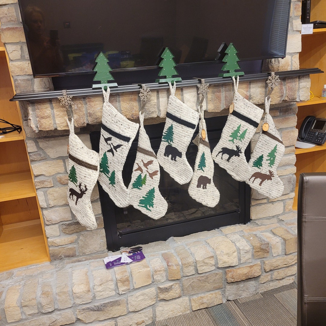 Rustic and Woodsy Christmas Stocking - Etsy