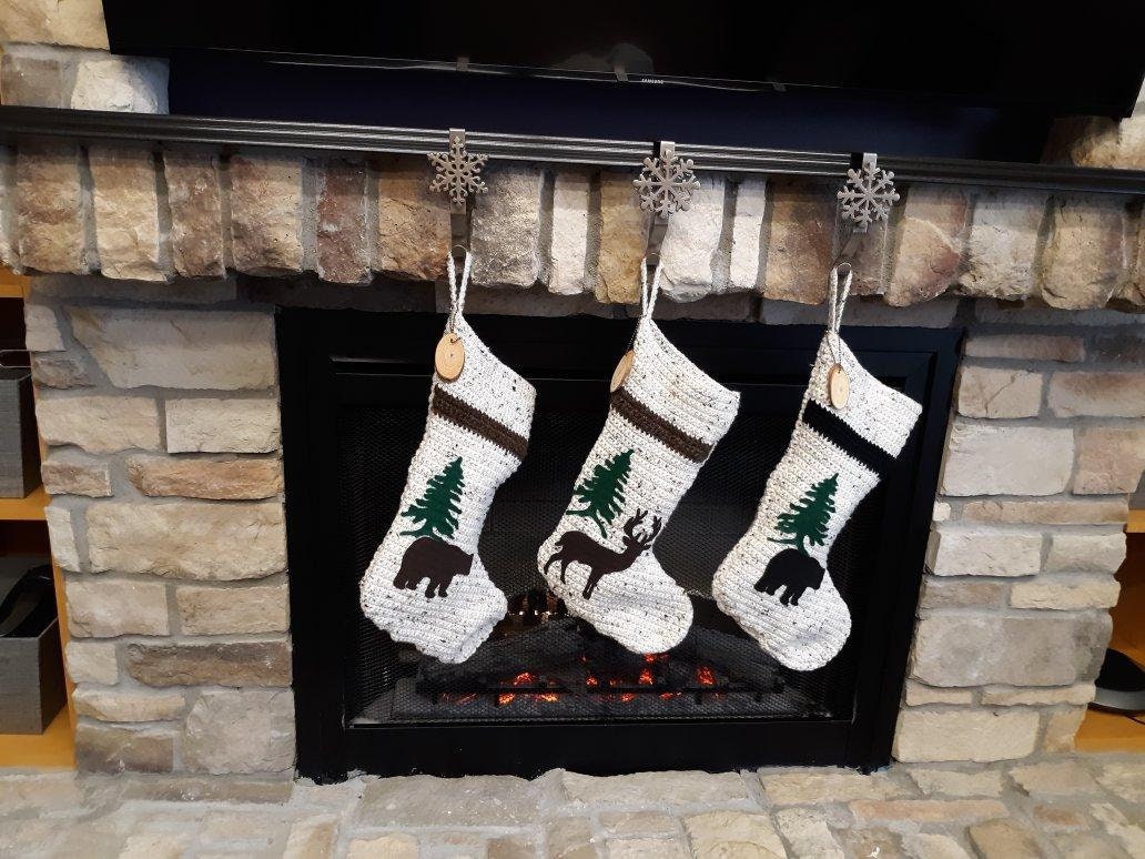 Rustic and Woodsy Christmas Stocking - Etsy