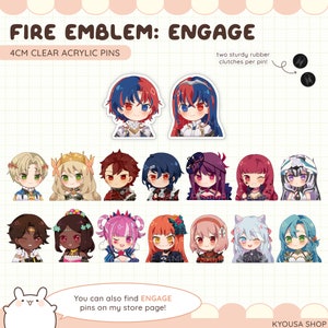 Fire Emblem: Three Houses Acrylic Pins - Etsy