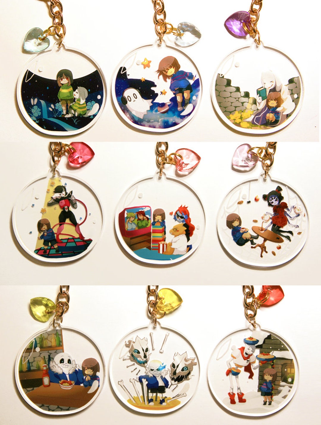 Undertale Keychains / Charms - Etsy