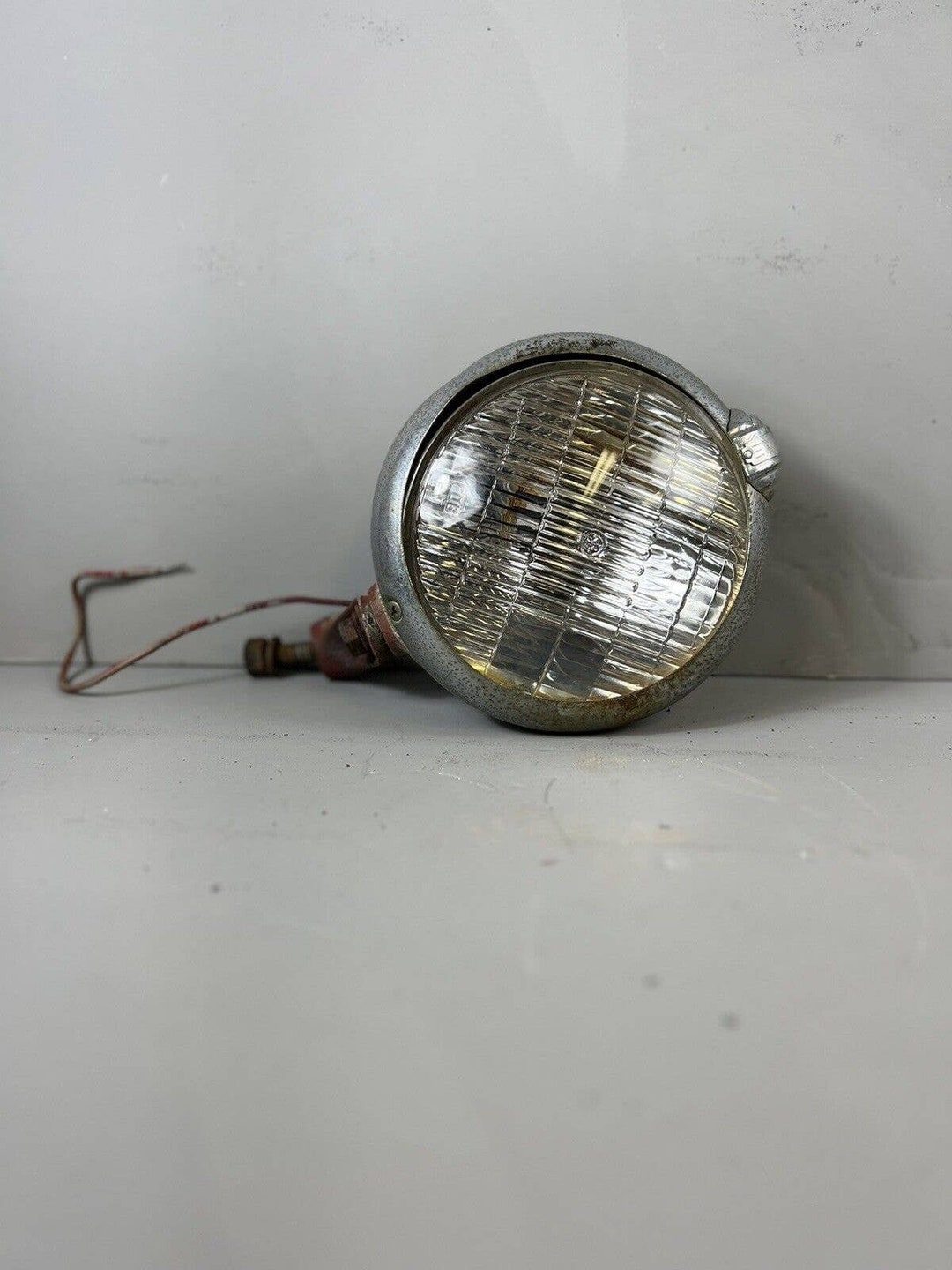 Antique Unity Spotlight Auto Spot Lamp GM Vintage Police Side View ...