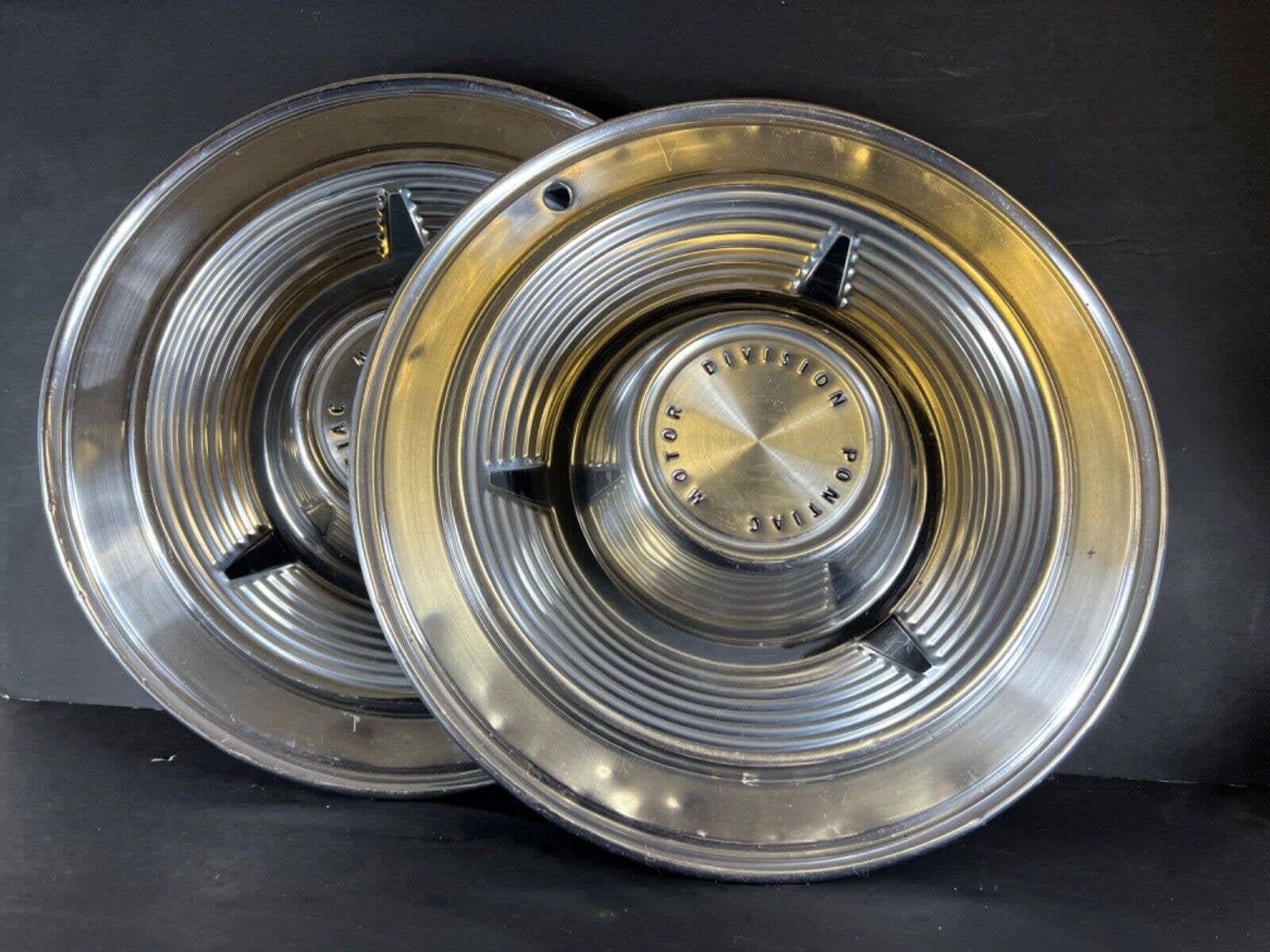 Vintage Pontiac Motor Division Center Caps Original Wheel Cover Hubs ...