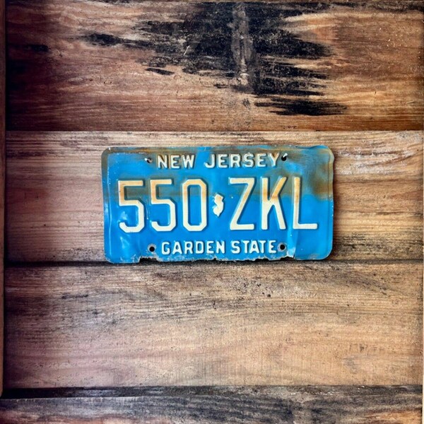 New Jersey License Plate Svg - Etsy