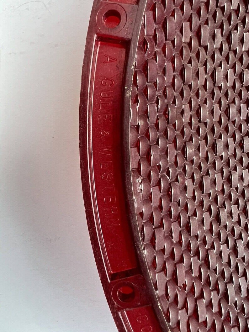 Vintage Eagle Signal Traffic Light Lens Red 12 Plastic OE - Etsy