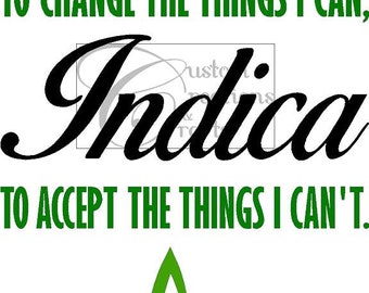 Sativa Indica Svg - Etsy