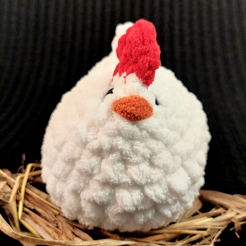 Amigurumi MABEL CHICKEN Viral Crochet Plushie medium Plushie Stuffed ...