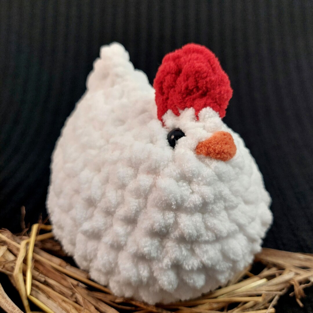 Amigurumi MABEL CHICKEN Viral Crochet Plushie medium Plushie Stuffed ...