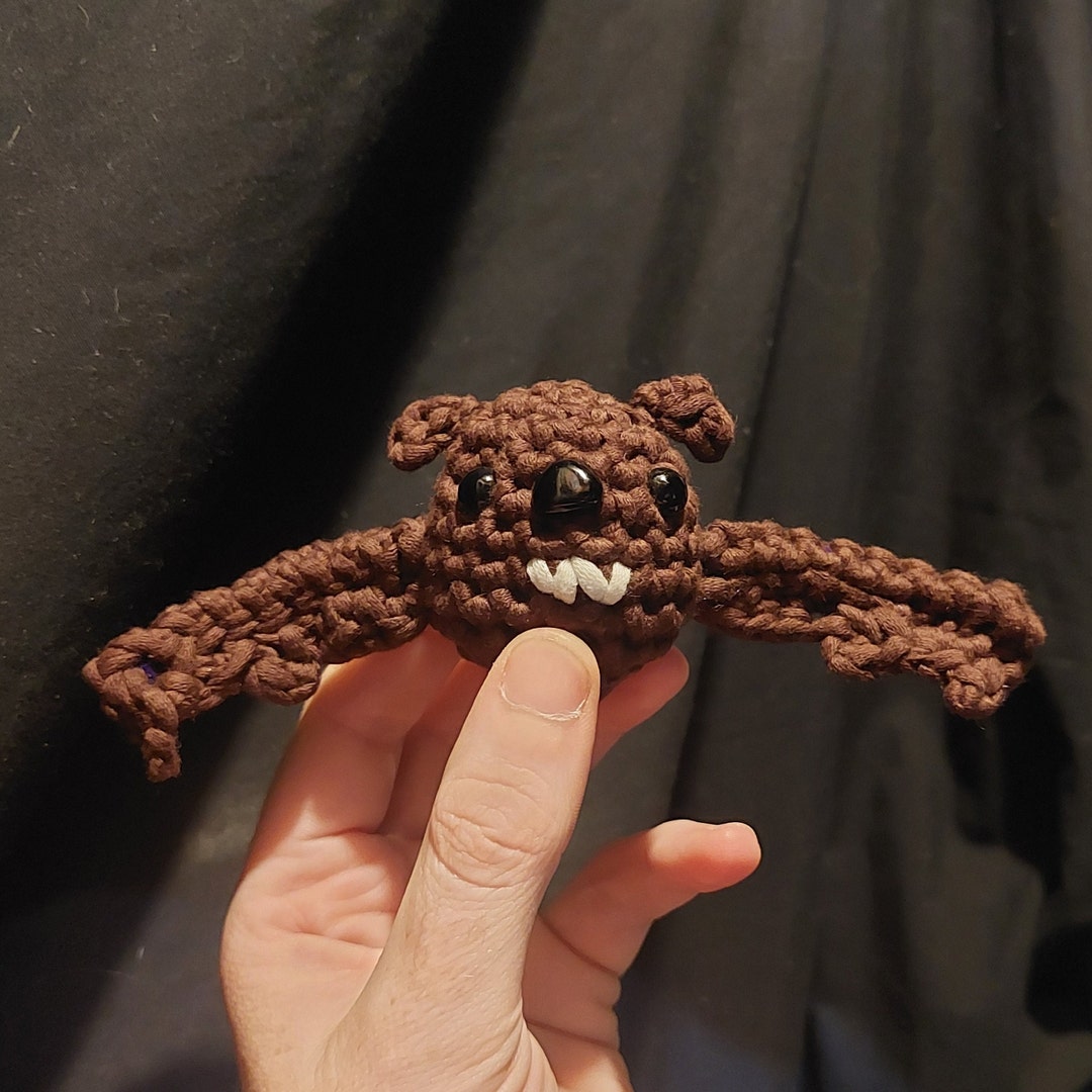 Amigurumi Mini Crochet Bat Plushie Stuffed Toy Hand Made Stuffy Custom ...