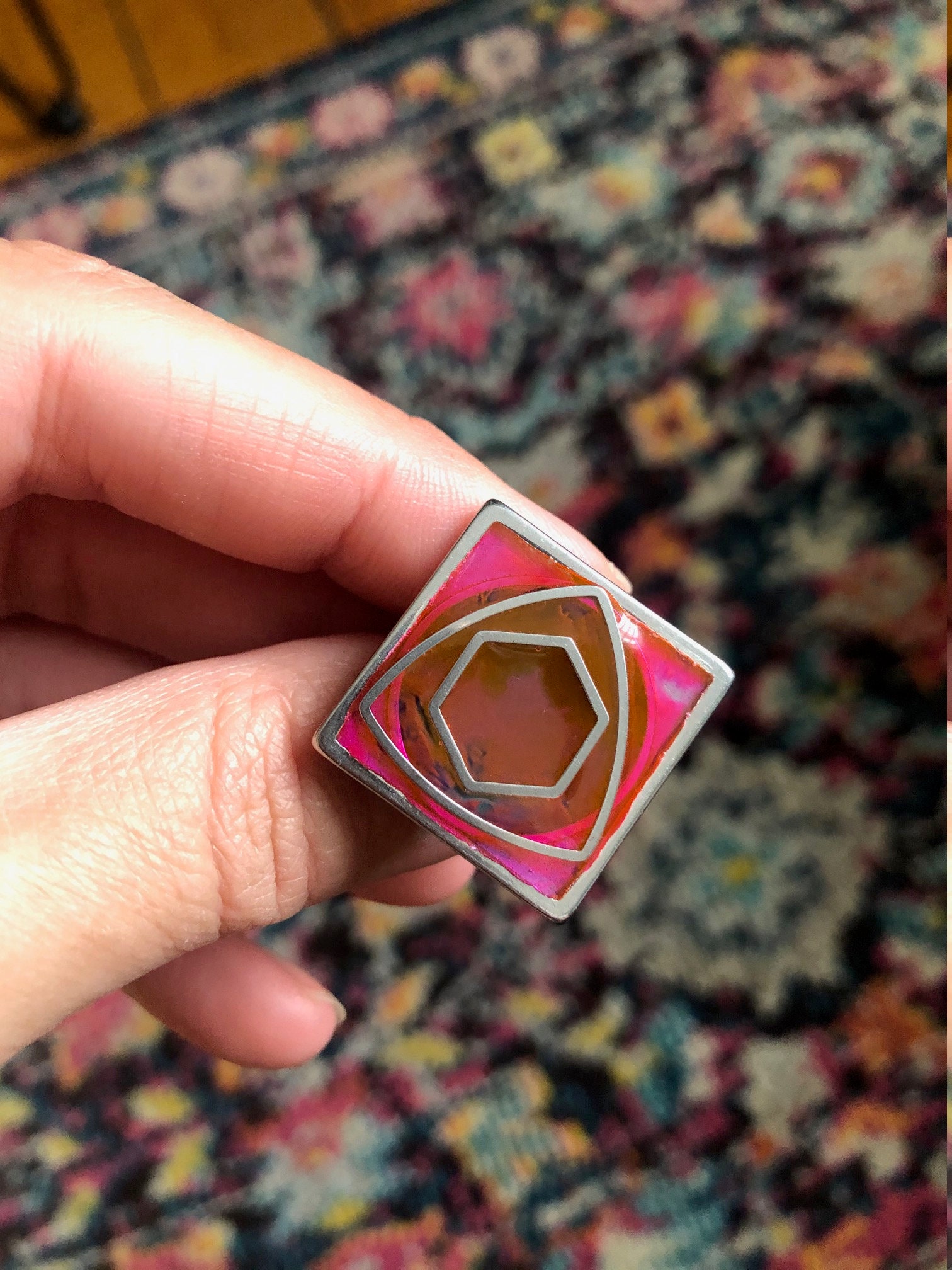 Love Sick Ring in Stainless Steel, Adjustable - Etsy UK