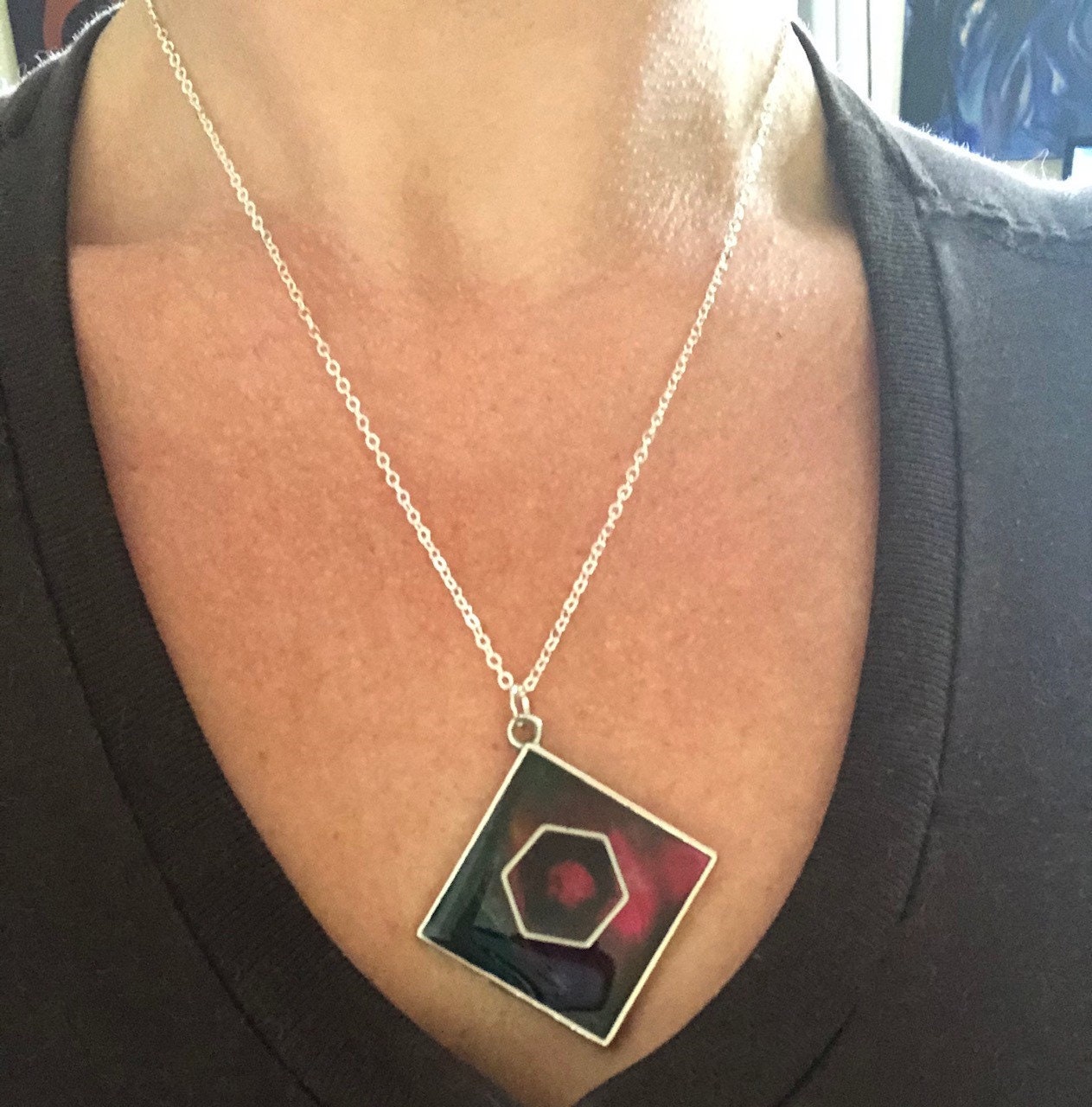 Black Hole Pendant Necklace - Etsy