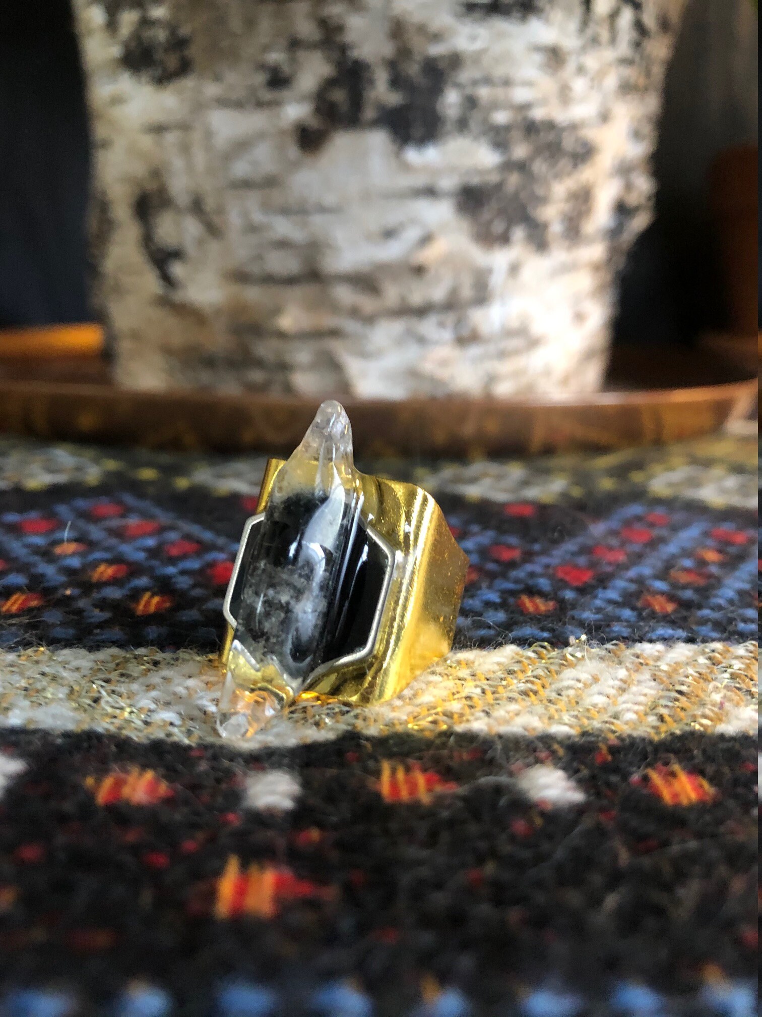 Quartz Shard Ring Fits Size 8.75 US - Etsy