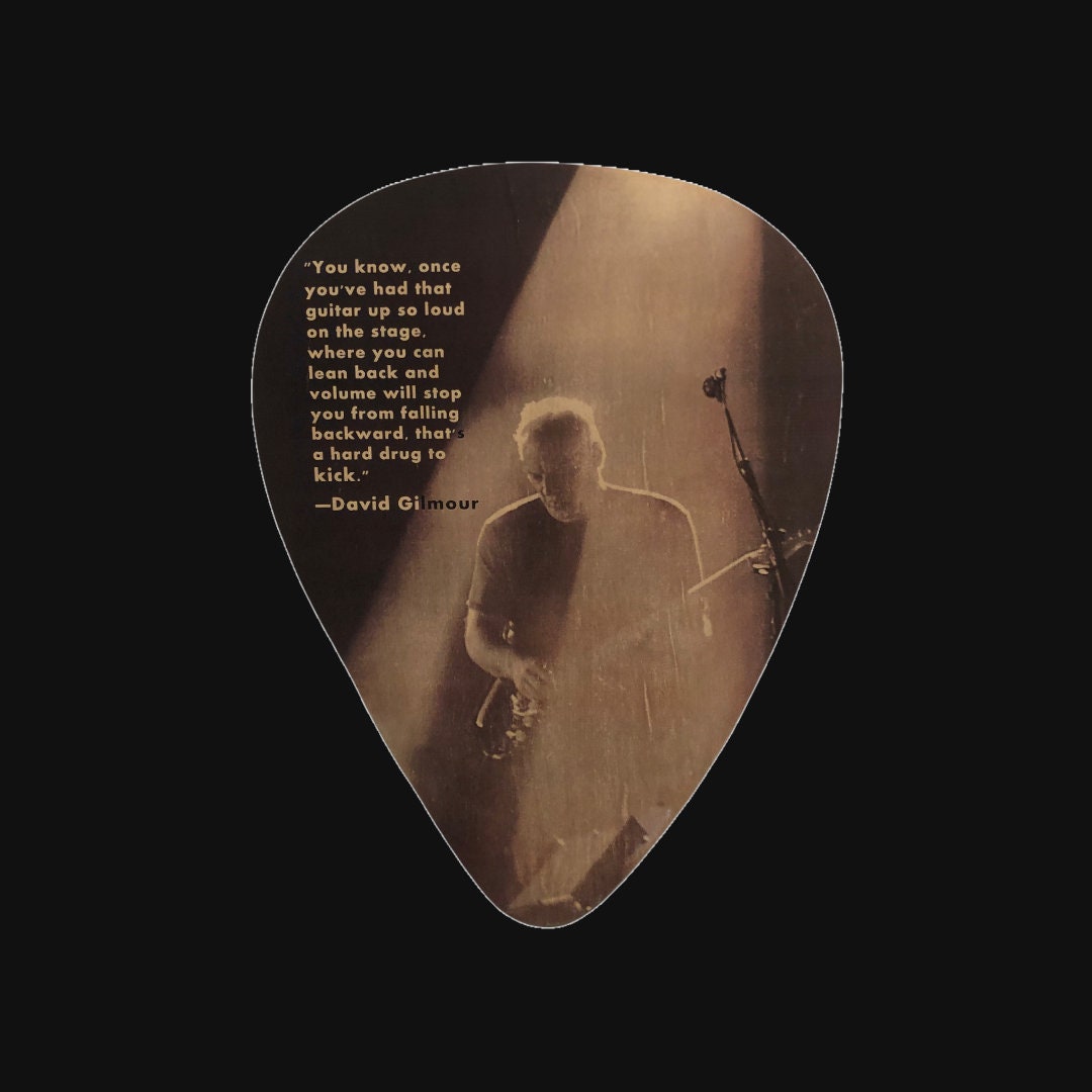 Pink Floyd's David Gilmour Jumbo Guitar Pick Wall Art - Etsy