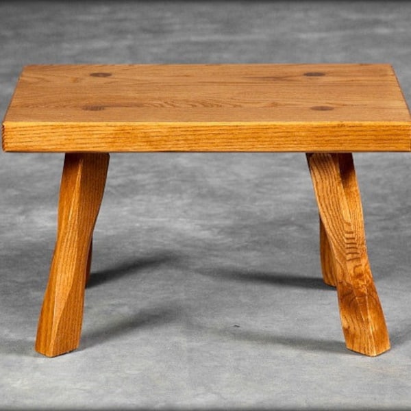 Oak Footstool - Etsy